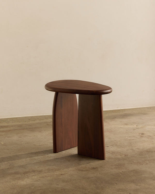 Beau Walnut Wood Side Table | by Fleur Studios