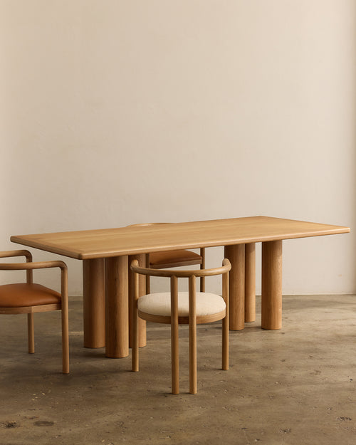 Elio Rectangle Dining Table Oak | by Fleur Studios