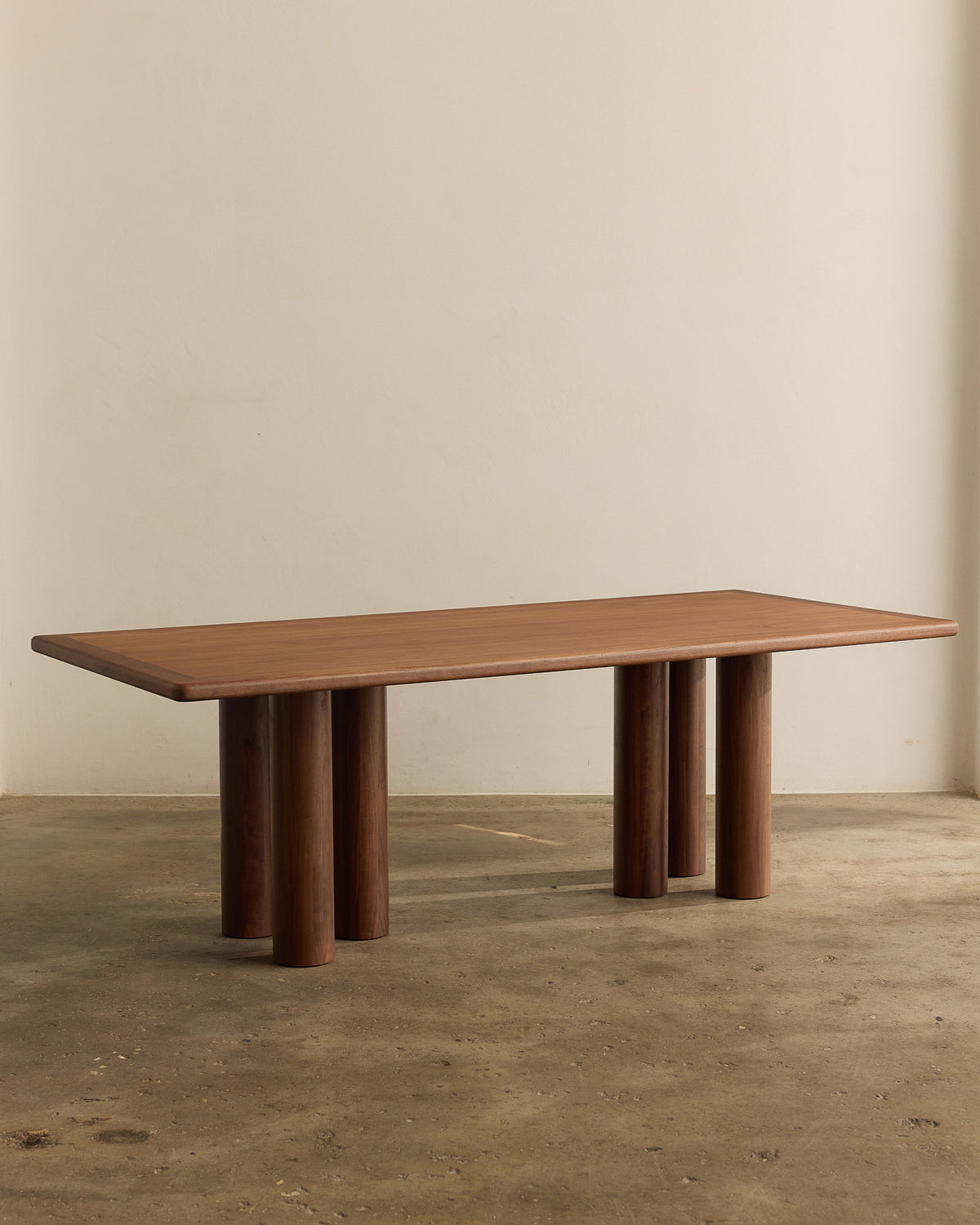 Elio Rectangle Dining Table Walnut by Fleur Studios