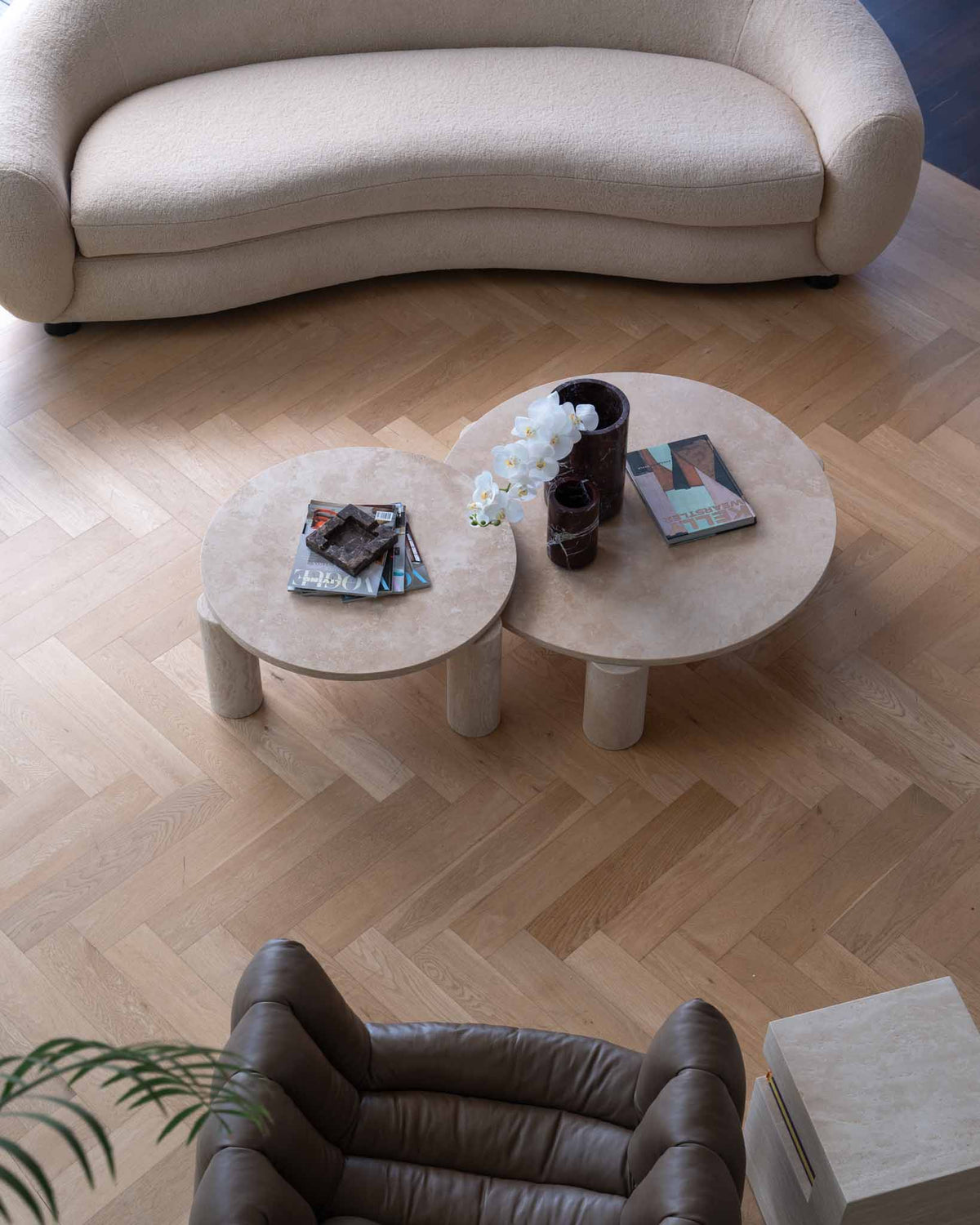 Small Bombola Round Coffee Table | Fleur Studios