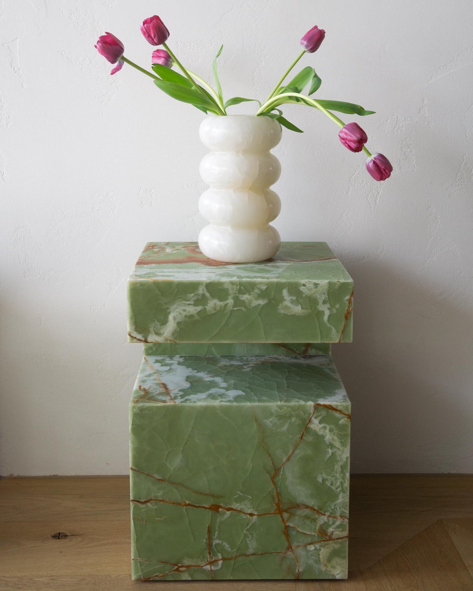 Cookie Marble Side Table - Green Onyx | Fleur Studios