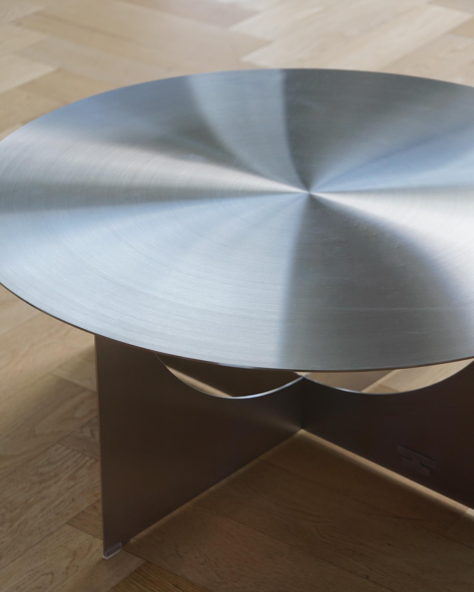 Palermo Brushed Stainless Steel Coffee Table | by Fleur Studios