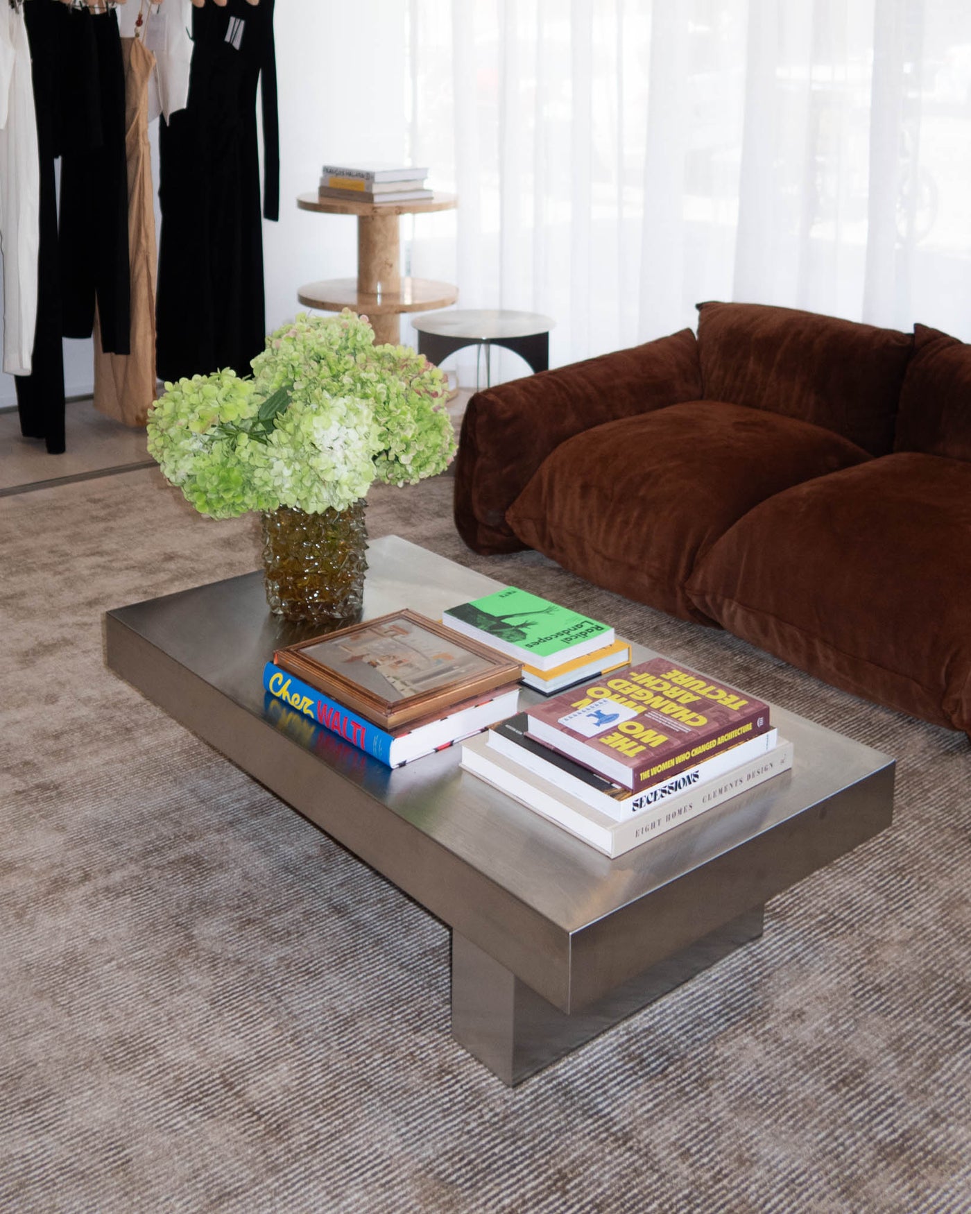 Paris Rectangle Stainless Steel Coffee Table | by Fleur Studios