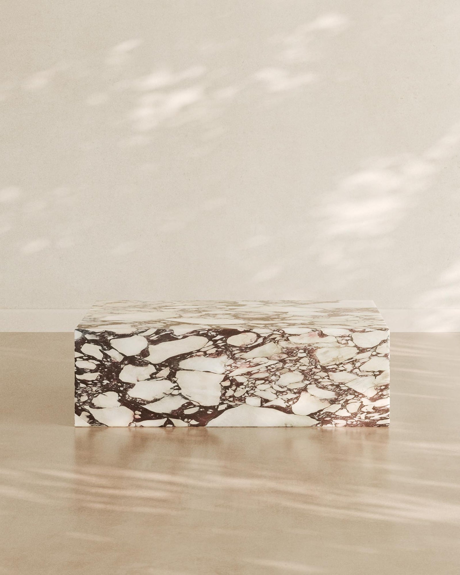 Marble Plinth Side Table Calacatta Viola | Designed by Fleur Studios