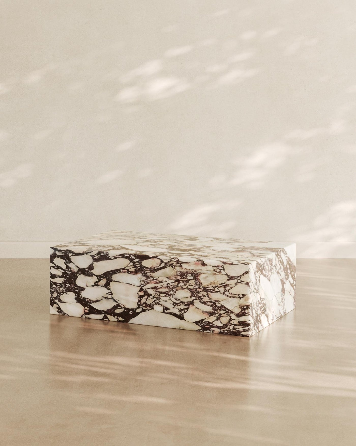 Marble Plinth Side Table Calacatta Viola | Designed by Fleur Studios