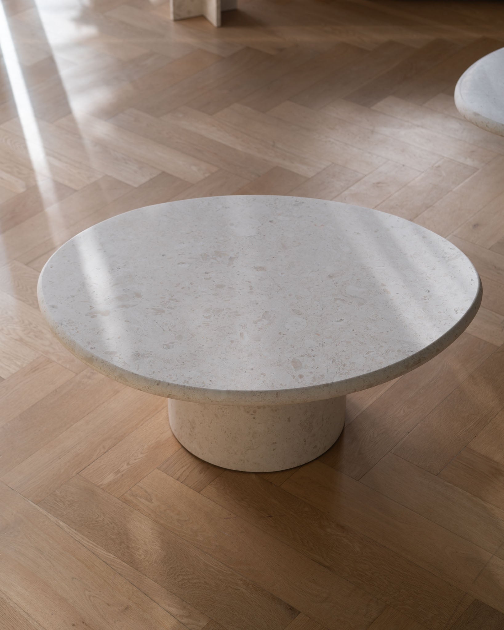 Wabi Round Crema Coffee Table Large | by Fleur Studios