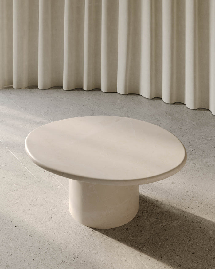 Wabi Round Crema Coffee Table Large | by Fleur Studios