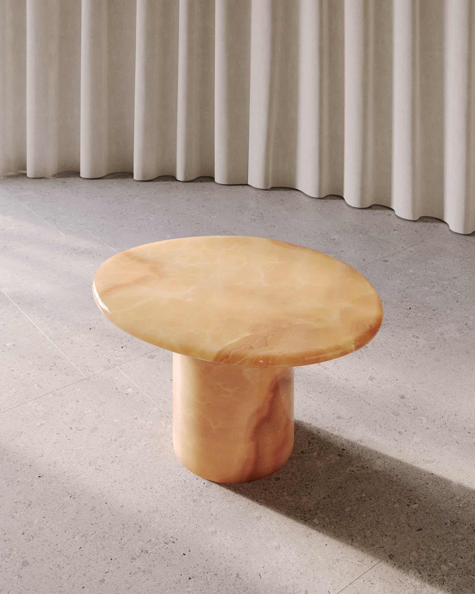 Wabi Round Onyx Coffee Table | Fleur Studios