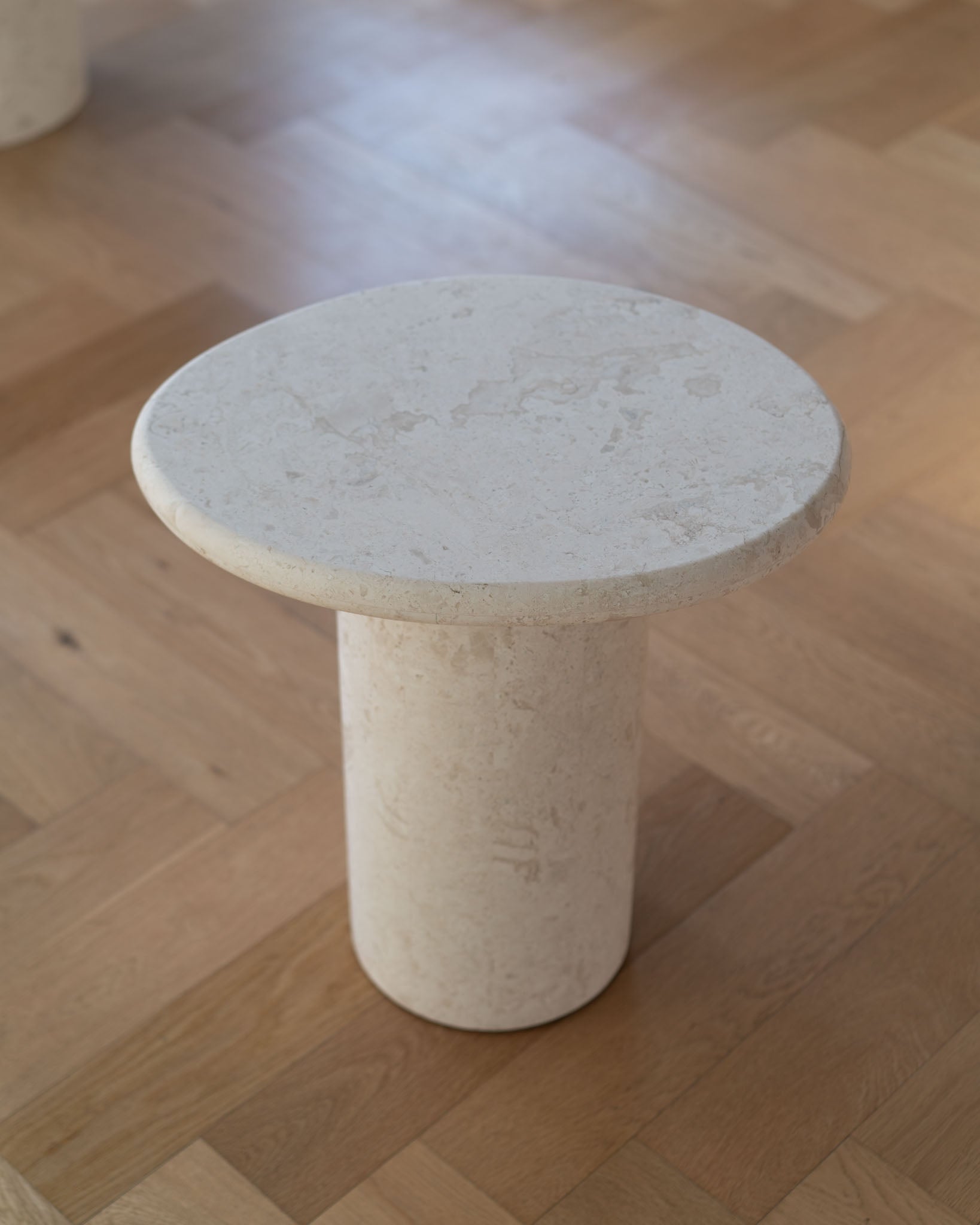 Wabi Round Cream Side Table | by Fleur Studios