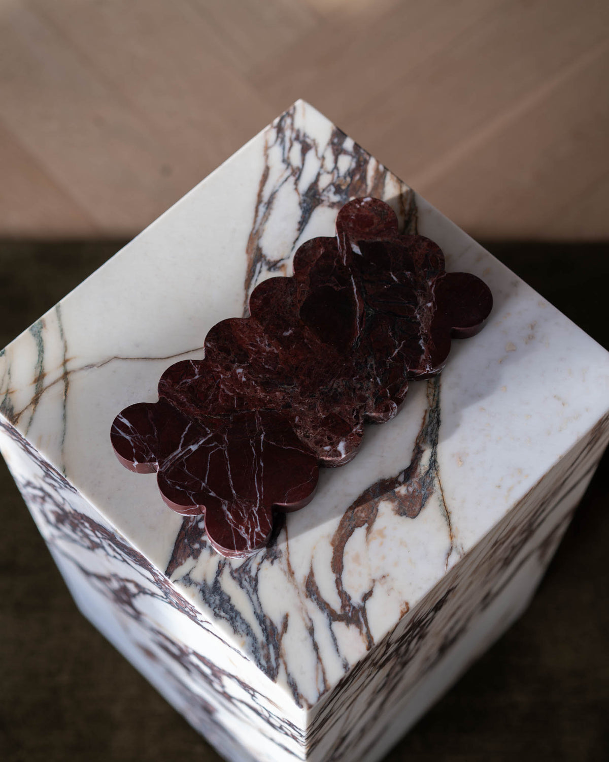 Rosa Levanto Marble Jewellery Plate | Fleur Studios