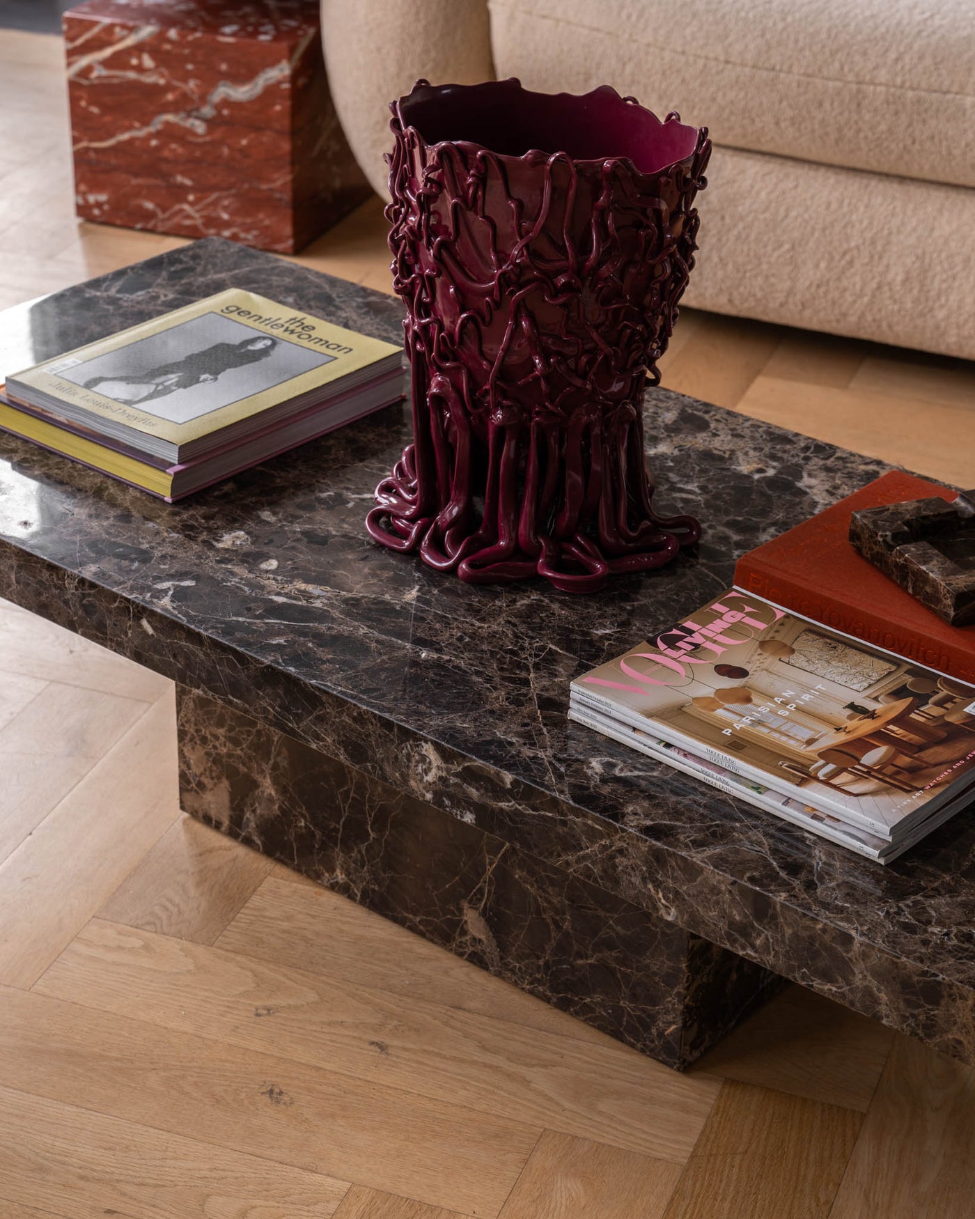 Gino Rectangle Coffee Table Chocolate | by Fleur Studios