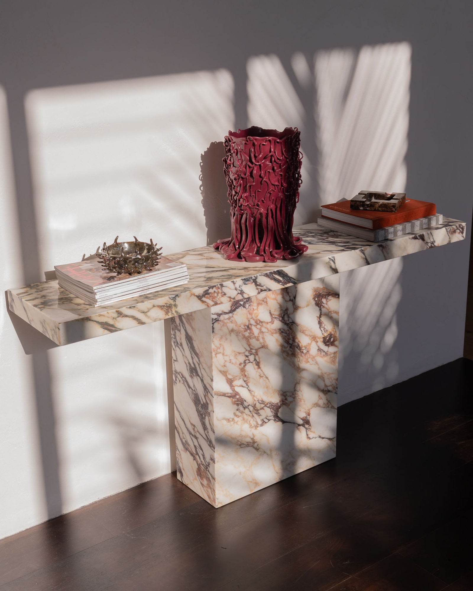 Gino Rectangle Console Calacatta Viola - Fleur Studios