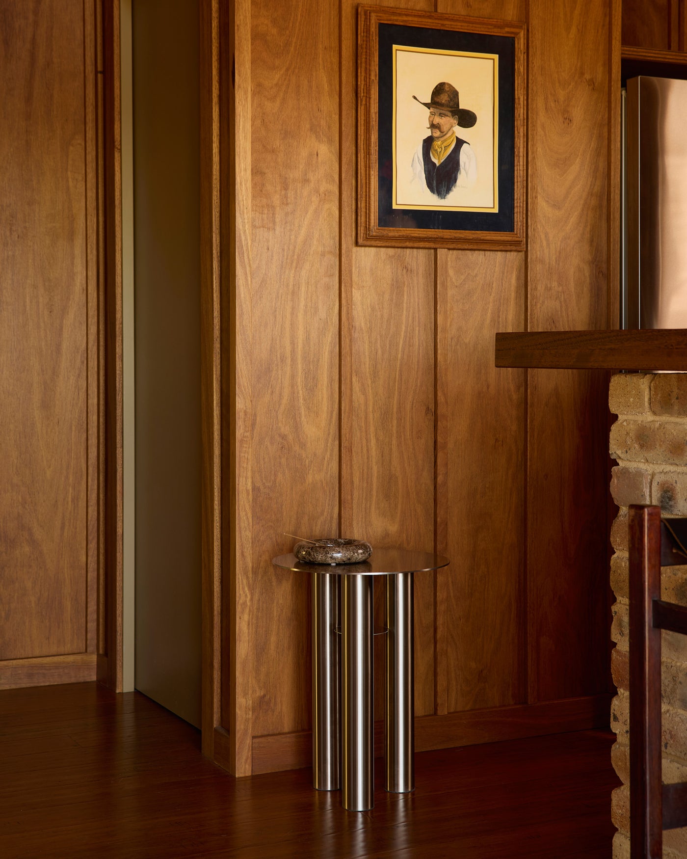 Oslo Round Stainless Steel Side Table | by Fleur Studios