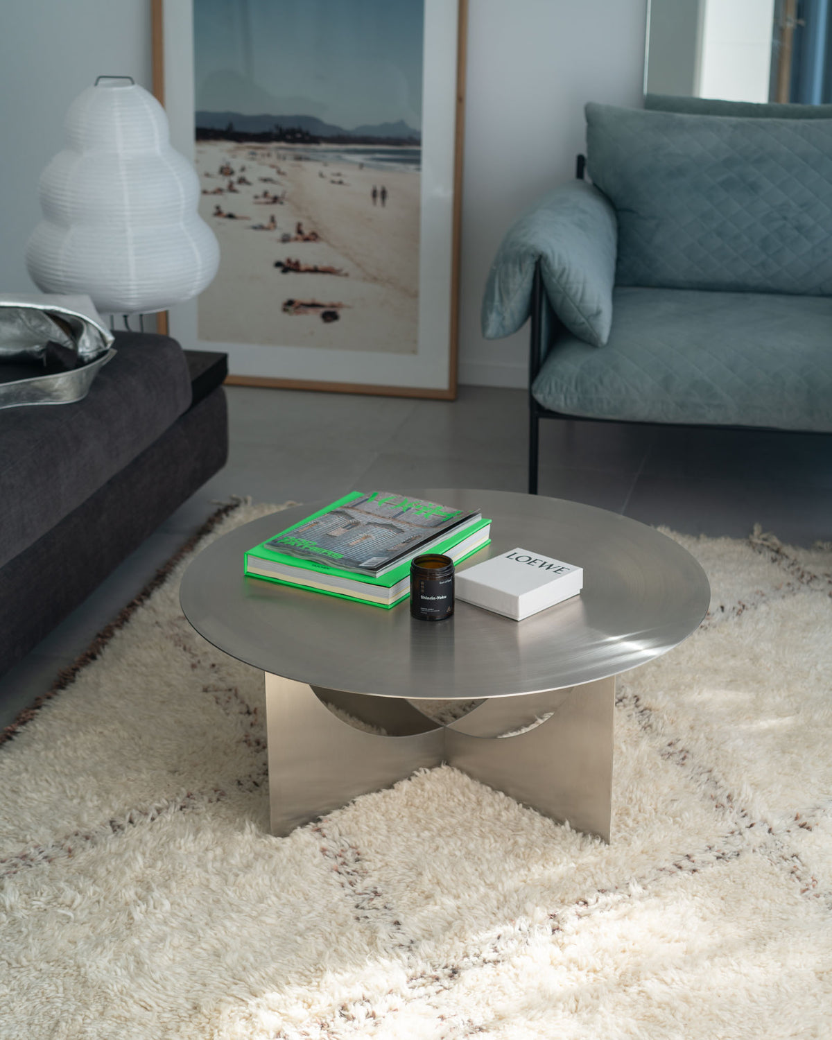 Palermo Brushed Stainless Steel Coffee Table | by Fleur Studios
