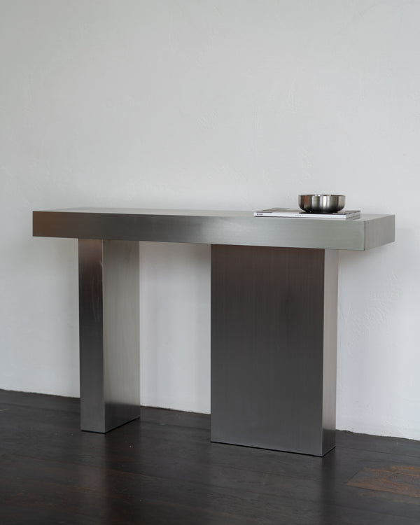 Paris Rectangle Stainless Steel Console Table | by Fleur Studios