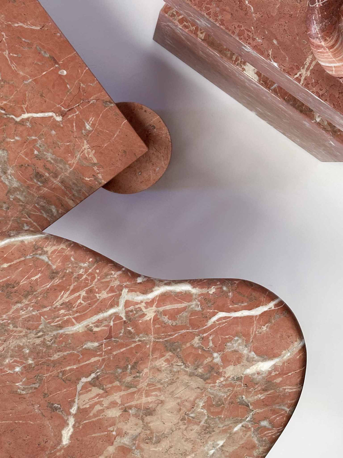 Pebble Collection | Oak Timber With Marble Side Tables Online in Australia