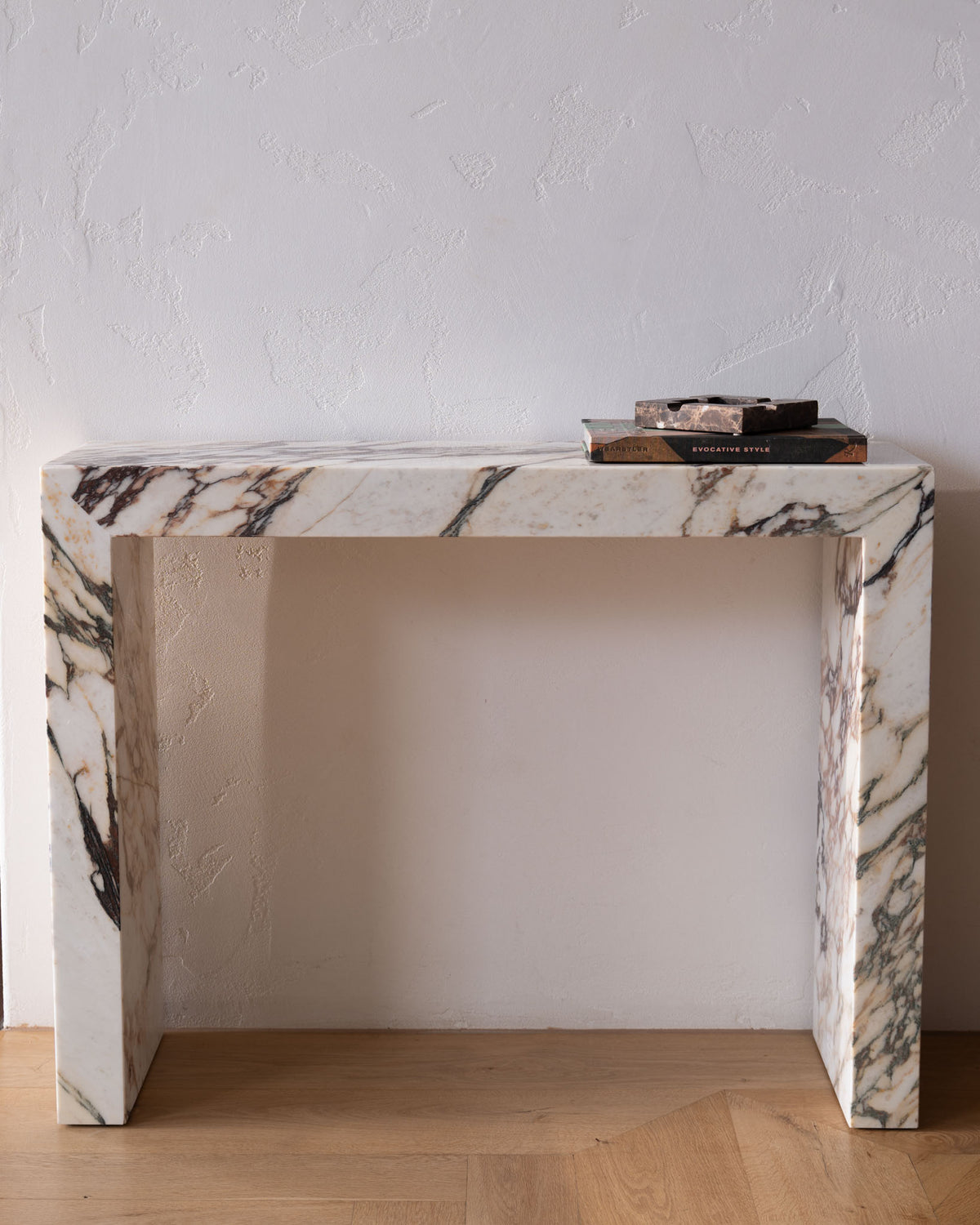 Rectangle Marble Console Table - Calacatta Viola | Fleur Studios