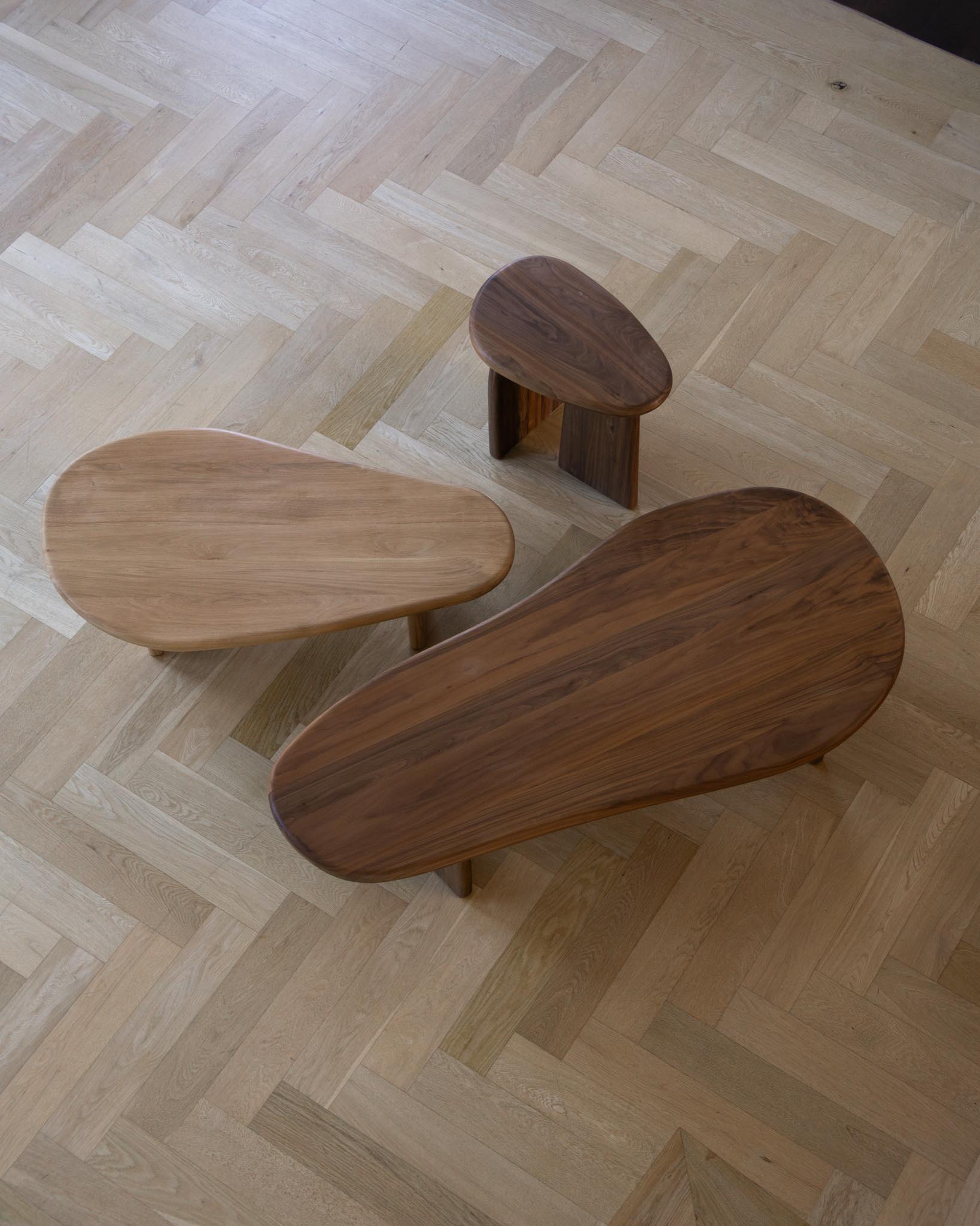 Beau Walnut Wood Side Table | by Fleur Studios