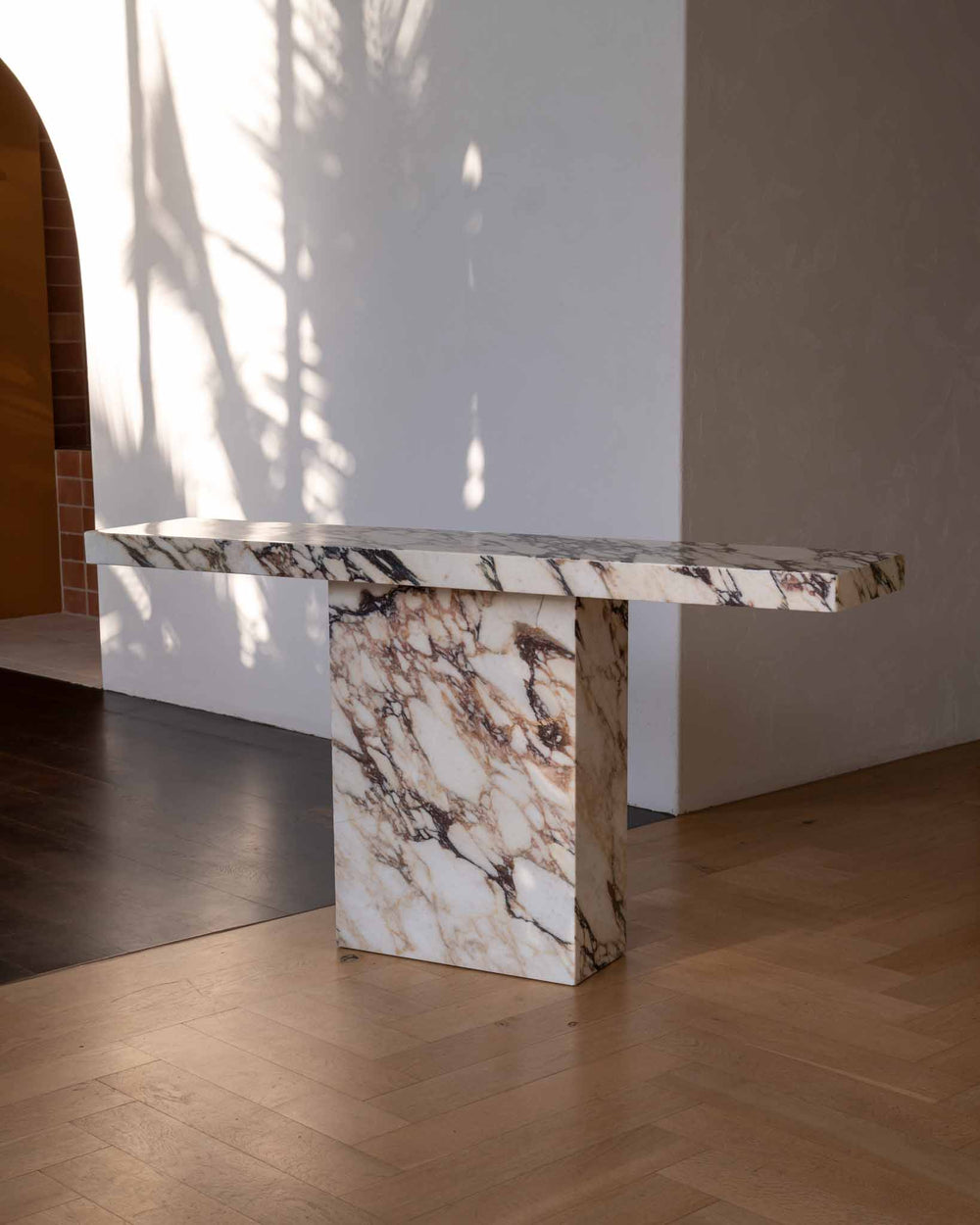 Gino Rectangle Console Calacatta Viola - Fleur Studios