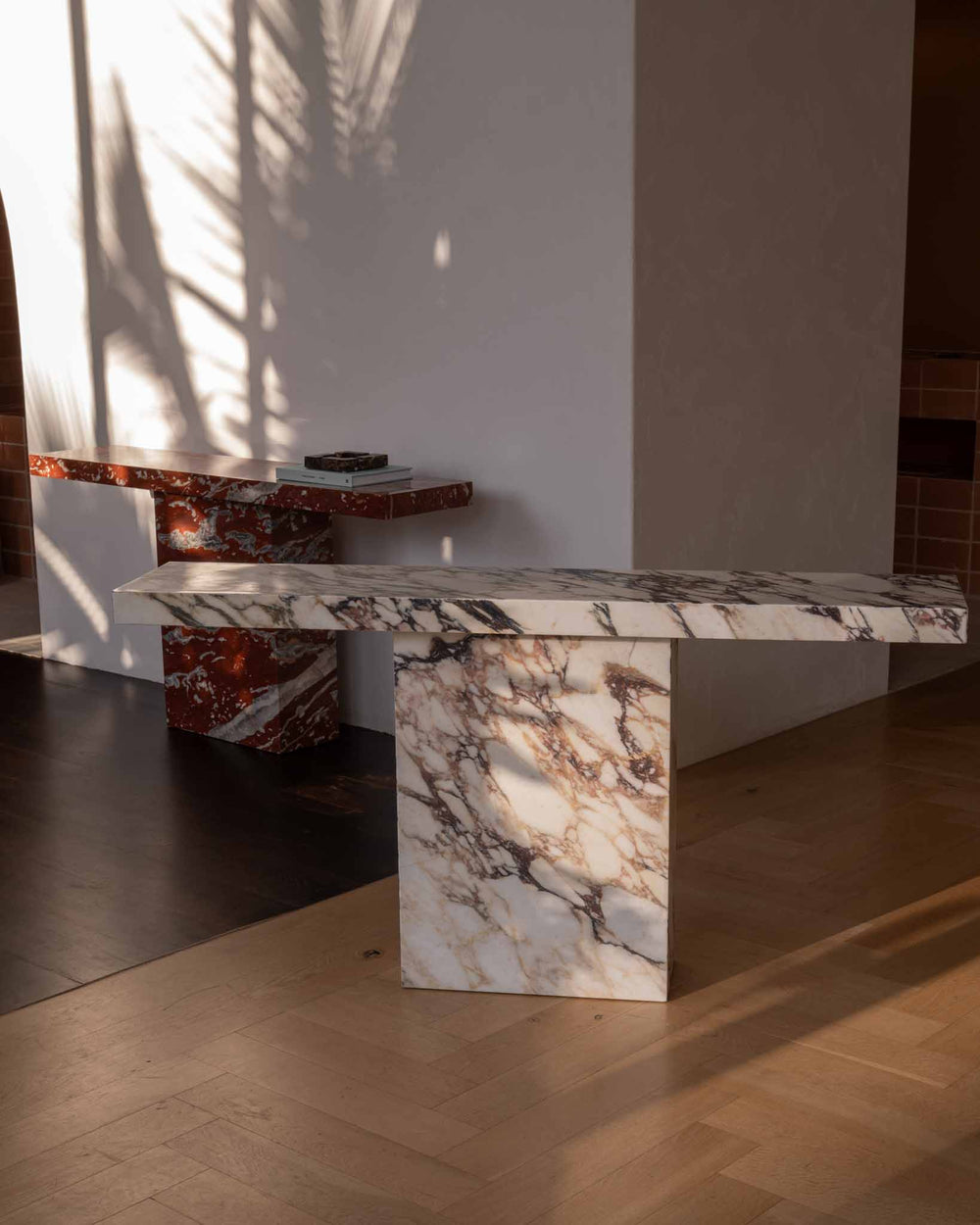 Gino Rectangle Console Calacatta Viola - Fleur Studios