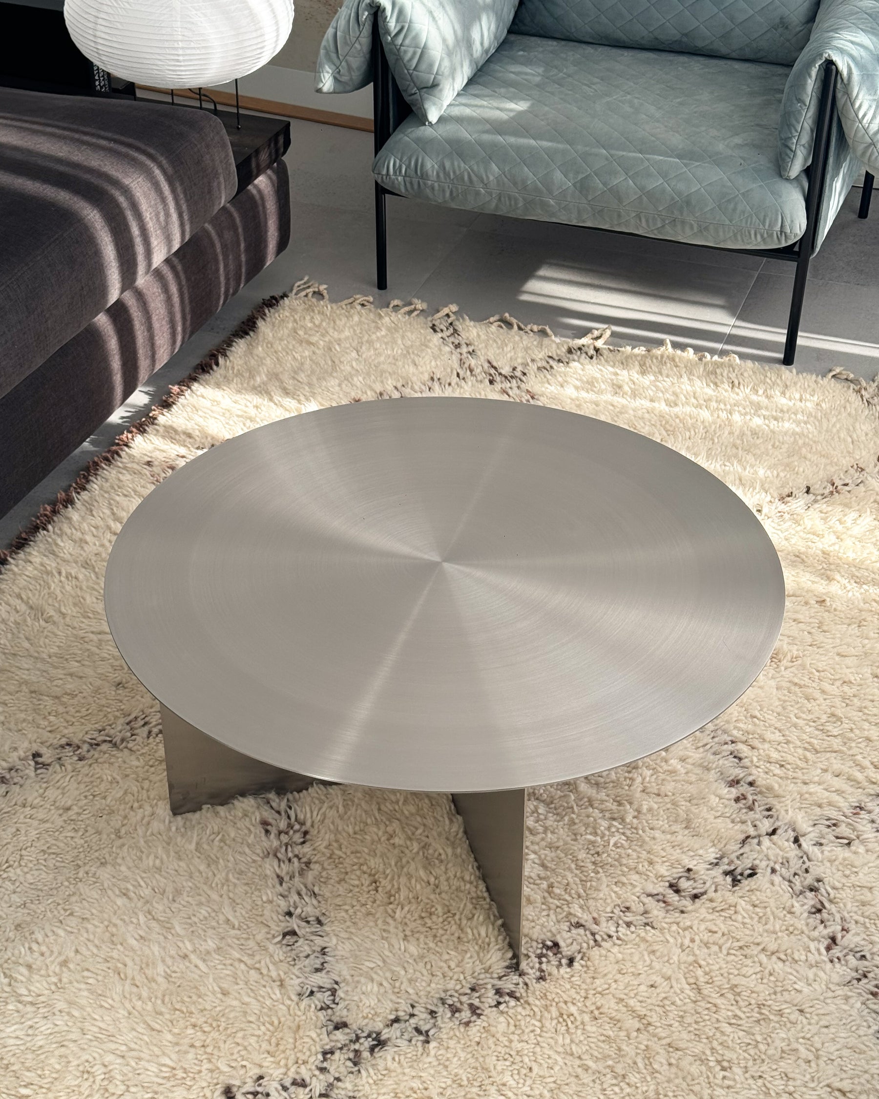 Palermo Brushed Stainless Steel Coffee Table | by Fleur Studios