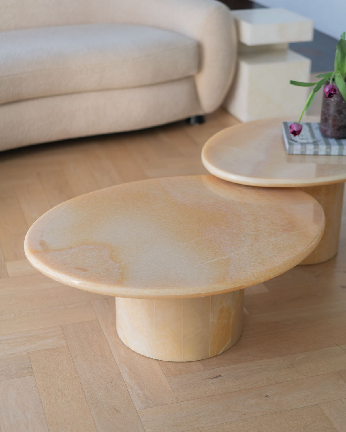 Wabi Large Organic Onyx Coffee Table | by Fleur Studios