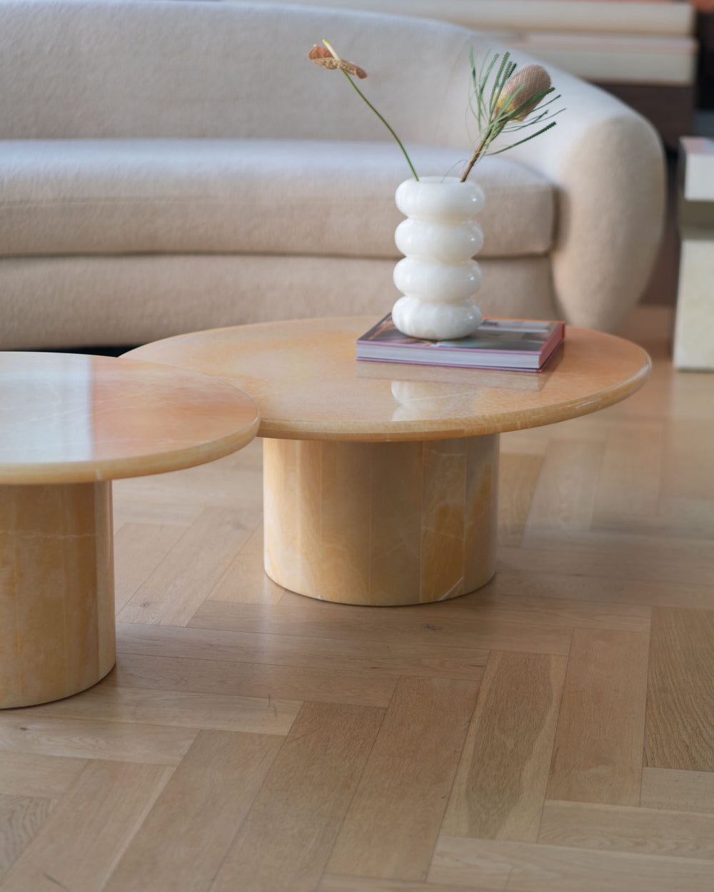 Wabi Large Organic Onyx Coffee Table | by Fleur Studios