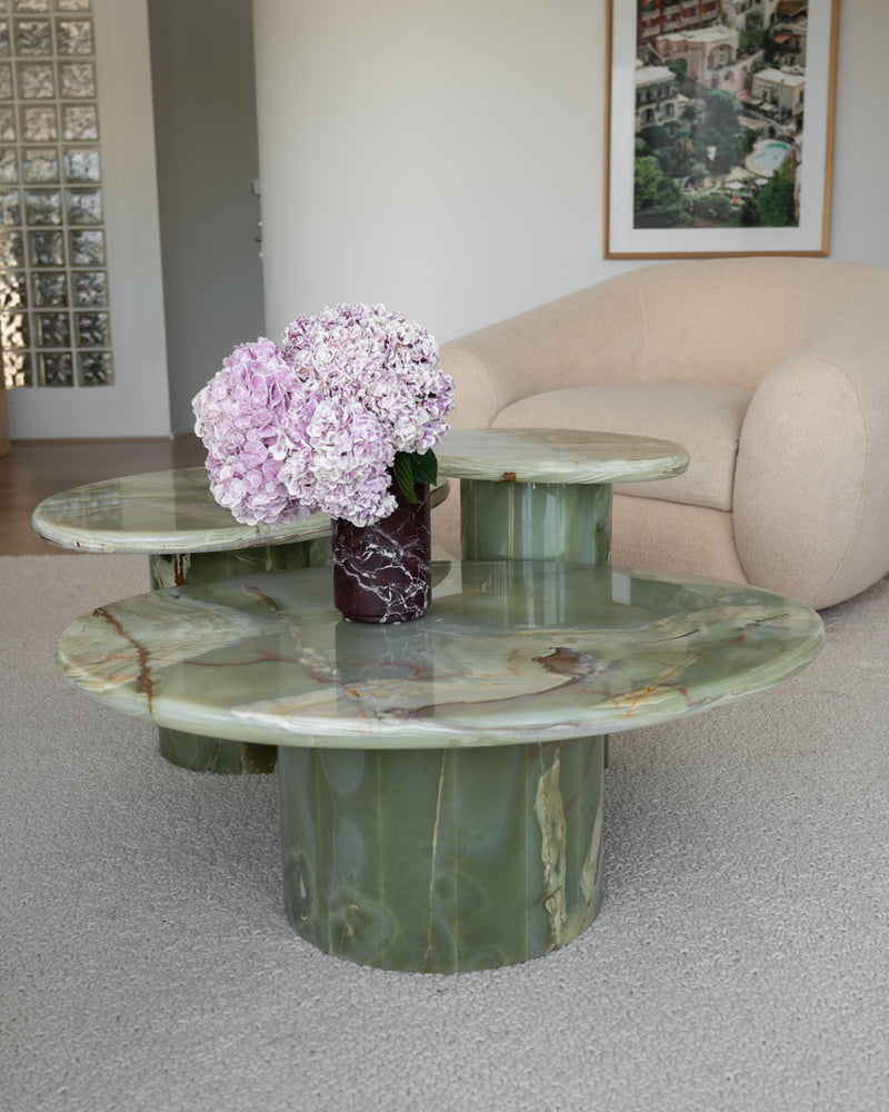 Organic Green Onyx Coffee Table | by Fleur Studios
