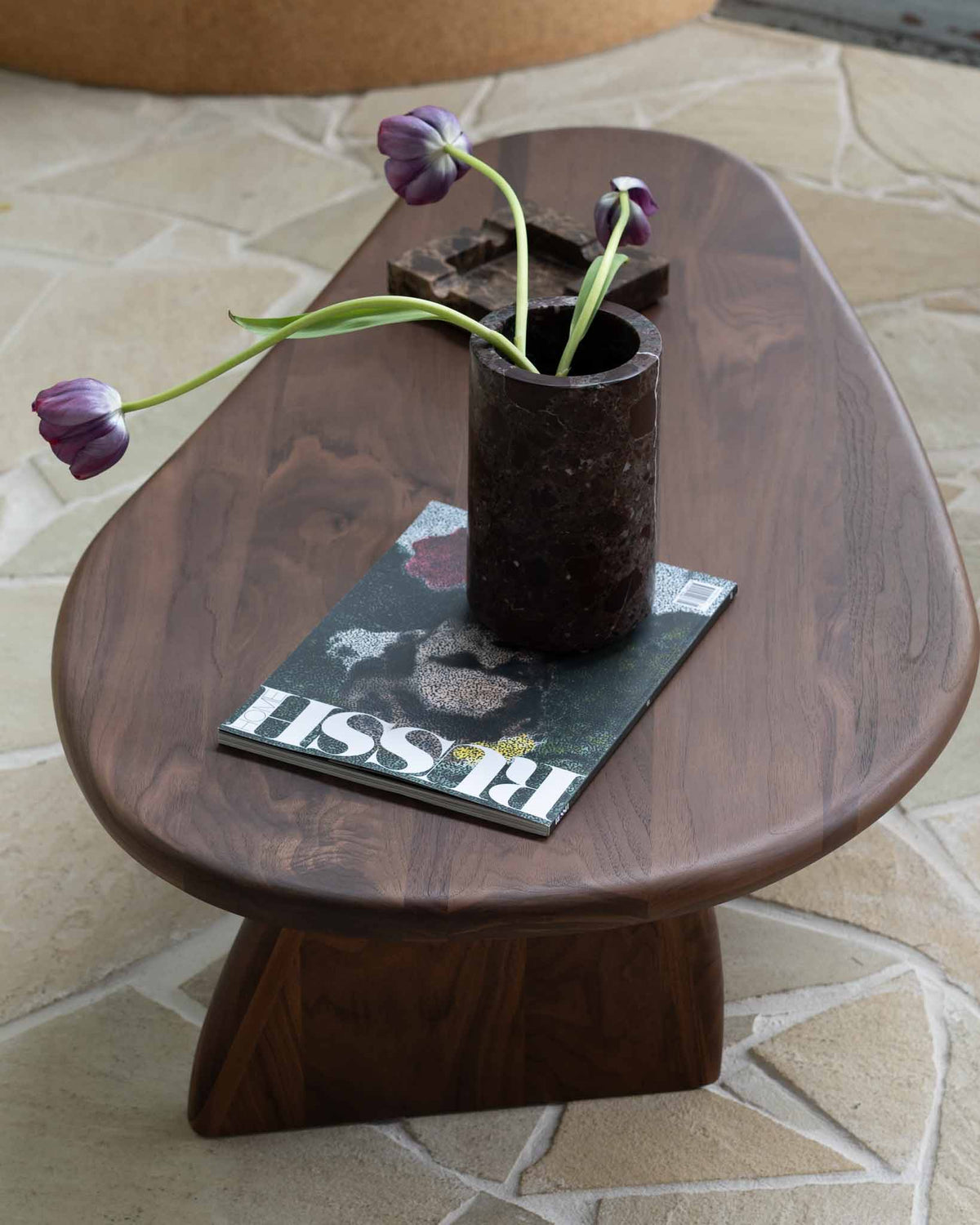 Beau Medium Walnut Coffee Table - Fleur Studios