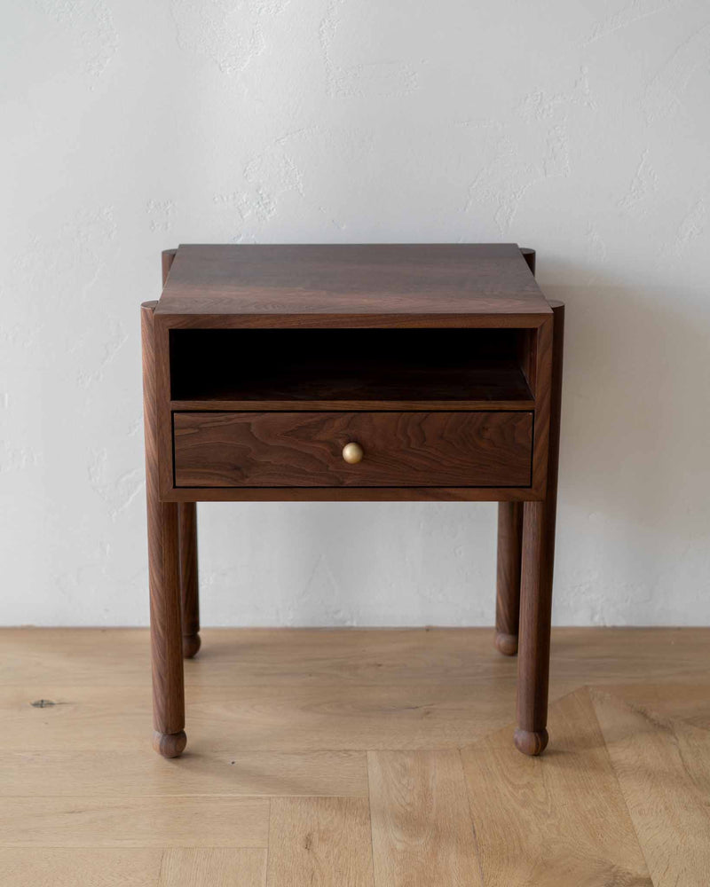 Naomi Walnut Luxury Bedside Table | Fleur Studios