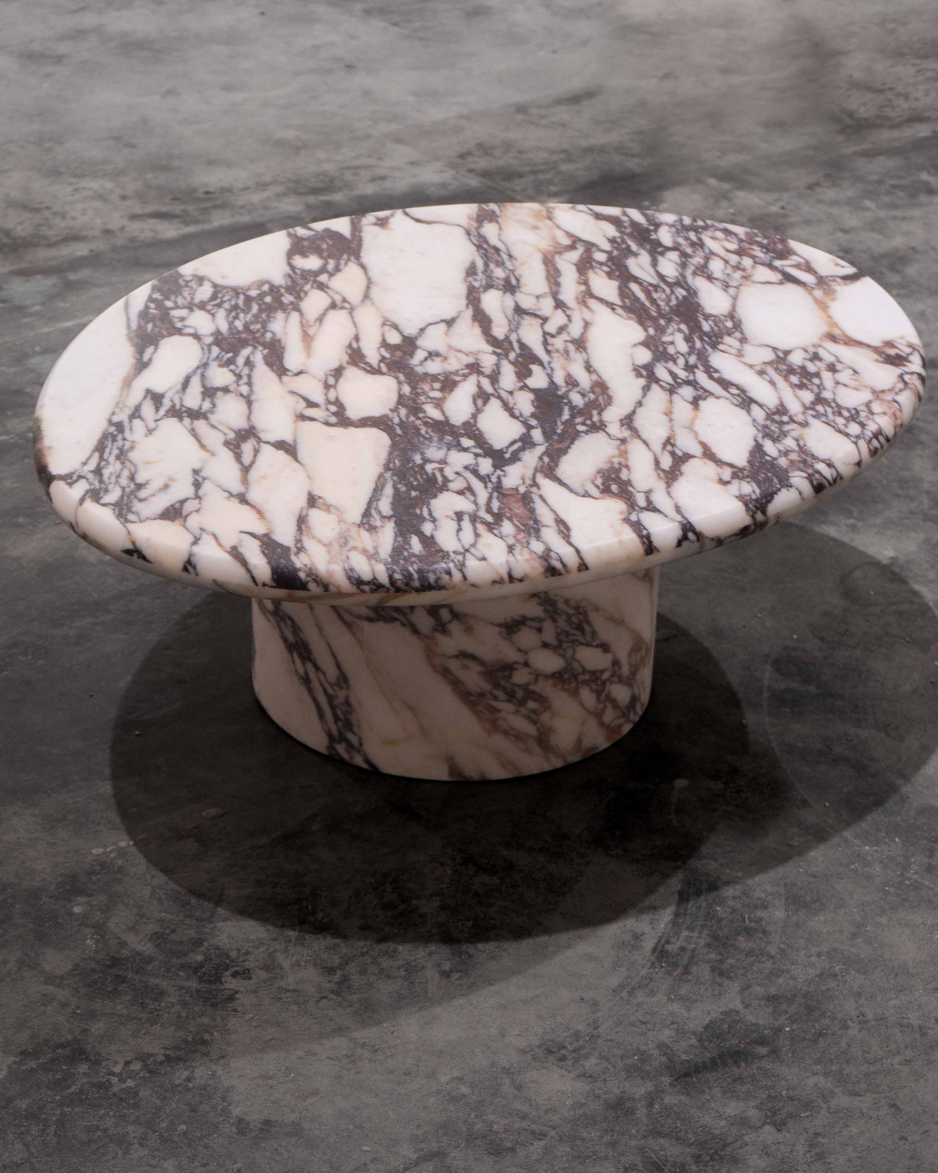 Wabi Large Round Calacatta Viola Coffee Table | Fleur Studios