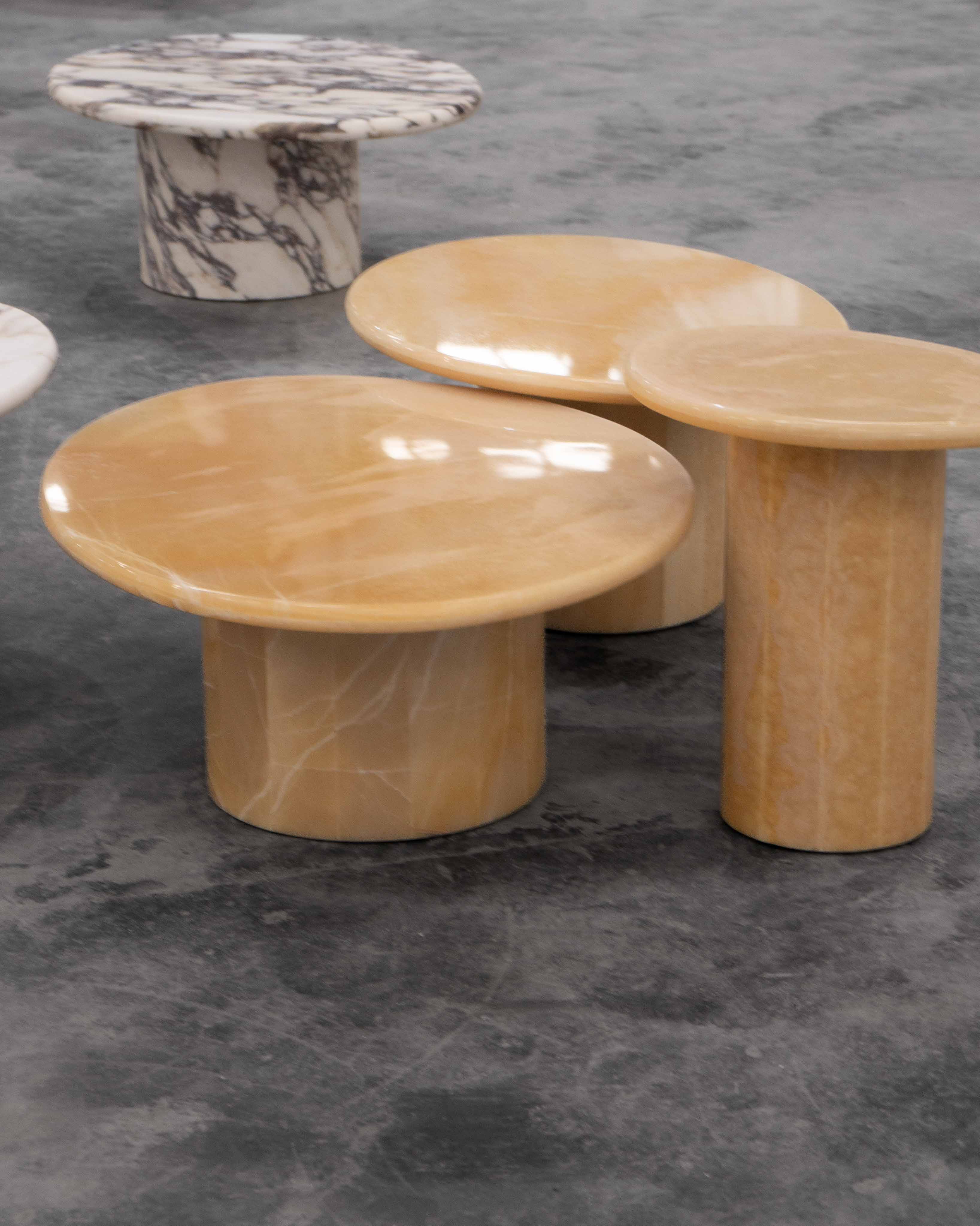 Wabi Round Onyx Coffee Table | Fleur Studios